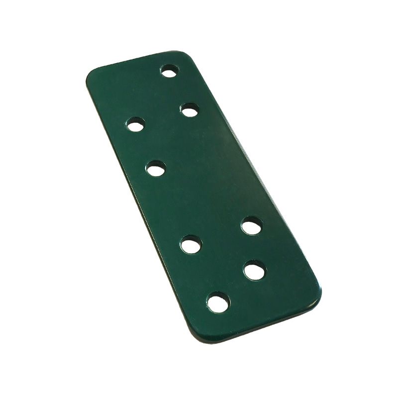 Plaque universelle de montage 55x150x4 vert percée